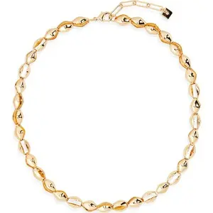 OPEN EDIT Clamshell Link Chain Necklace - Gold