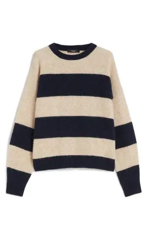 Max Mara Tuono Stripe Alpaca & Wool Blend Sweater