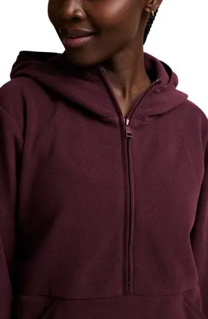 Beyond Yoga Explorer Half-zip Hoodie - Dark Cherry