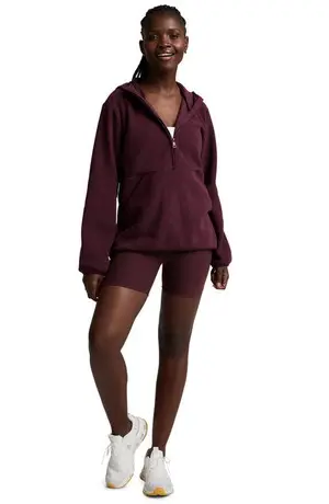 Beyond Yoga Explorer Half-zip Hoodie - Dark Cherry