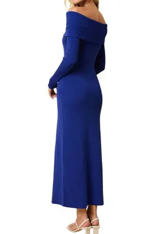 Solid & Striped The Sabrina Knit Maxi Dress - Twilight