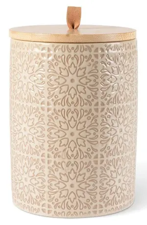 FRINGE STUDIO Imprint Design Treat Jar - Beige Mosaic
