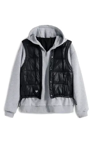 Desigual Layered Zip Hoodie