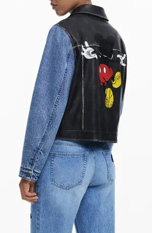 Desigual Mickey Mouse™ Denim Trucker Jacket