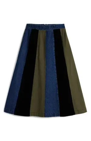Desigual A-line Panel Skirt