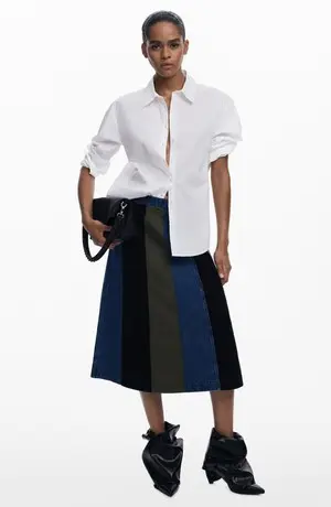 Desigual A-line Panel Skirt