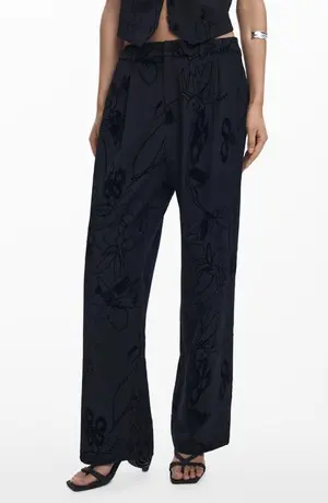 Desigual Pleated Wide Leg Pants