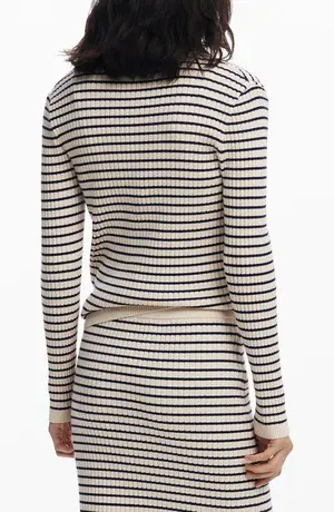Desigual Thin Gauge Striped Cardigan