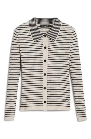 Desigual Thin Gauge Striped Cardigan