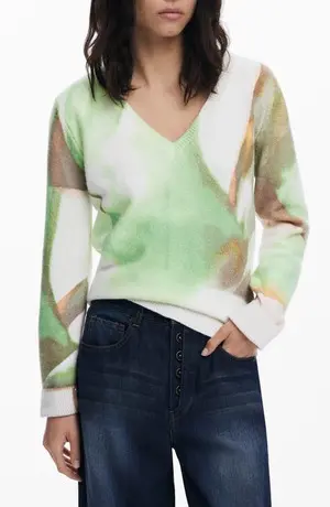 Desigual V Neck Knitwear For Women