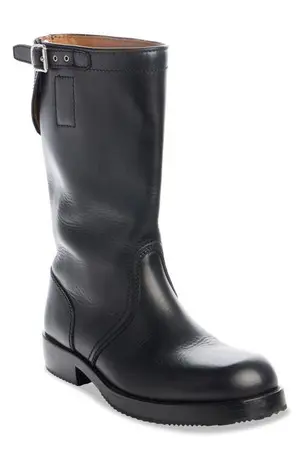 Dries Van Noten Tall Engineer Boot - Black