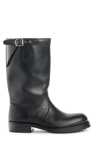 Dries Van Noten Tall Engineer Boot - Black