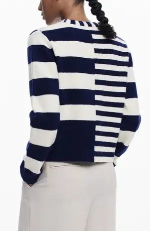 Desigual Striped Crewneck Sweater