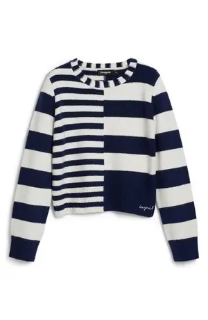 Desigual Striped Crewneck Sweater