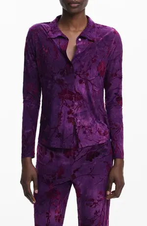 Desigual Floral Button-up Shirt