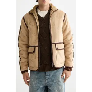 Scotch & Soda Reversible Faux Shearling Coat