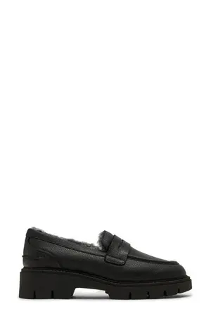 Blondo Kimora Waterproof Platform Loafer - Black Leather