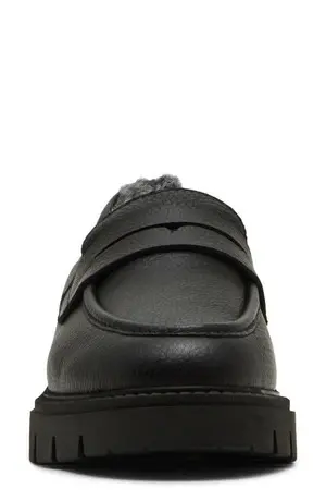 Blondo Kimora Waterproof Platform Loafer - Black Leather