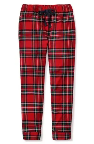 PETITE PLUME Imperial Tartan Pajama Pants - Red