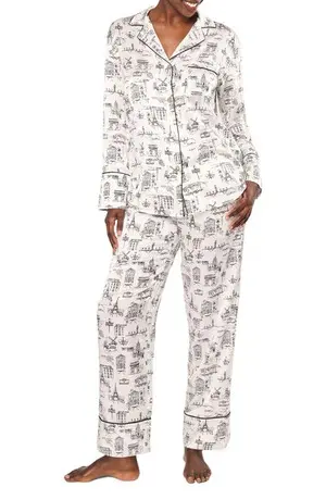 PETITE PLUME Parisian Silk Pajamas - White