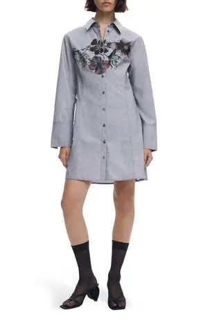 Desigual Floral Long Sleeve Shirtdress