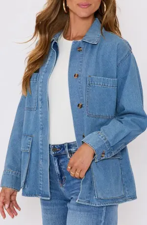 VICI Blair Belted Denim Jacket