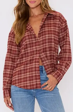 VICI Plaid Button-up Shirt