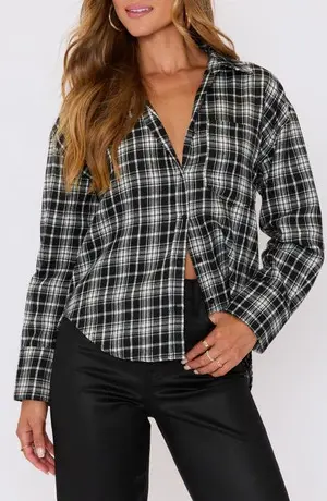 VICI Plaid Button-up Shirt