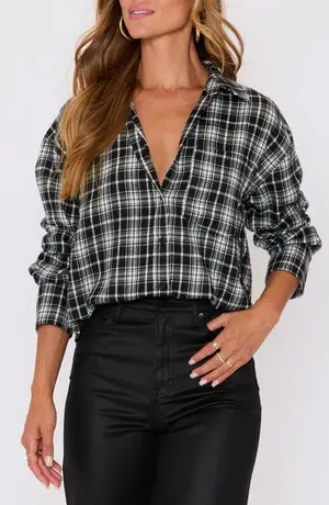 VICI Plaid Button-up Shirt