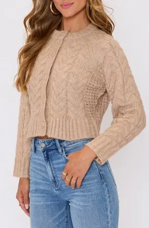VICI Harper Cable Knit Cardigan