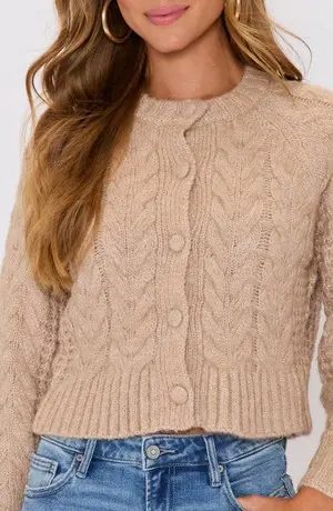 VICI Harper Cable Knit Cardigan
