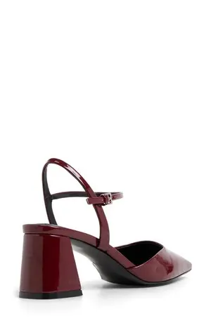 Aldo Gennifer Ankle Strap Pumps - Bordo