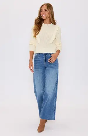 VICI Sable Ruffle Crewneck Pullover