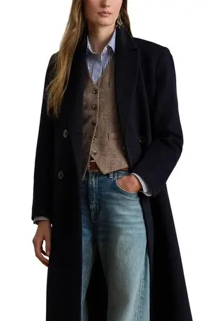 Ralph Lauren Wool-blend Reefer Coat - Regal Navy
