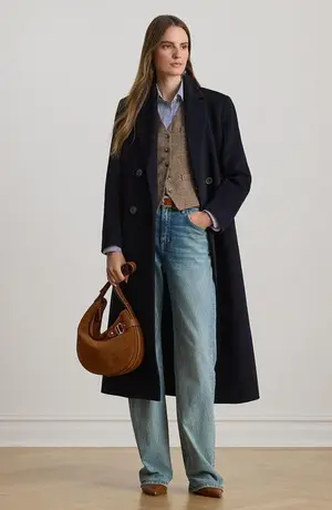 Ralph Lauren Wool-blend Reefer Coat - Regal Navy