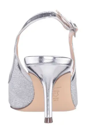 Nina Nazuri Slingback Pumps - Silver