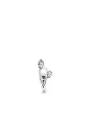 Yeprem 18kt White Gold Diamond Ear Cuff - Silver