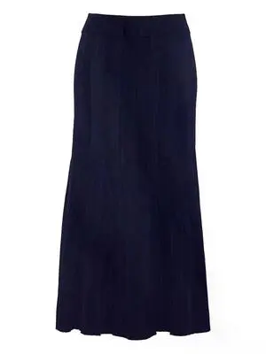 Cara Cara Dara Ribbed-knit Skirt - Blue