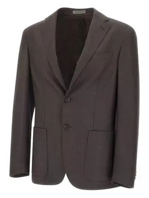 Corneliani Textured Narrow-lapels Blazer