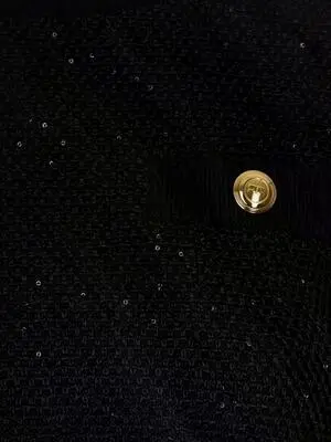 Elisabetta Franchi Sequin-embellished Top - Black