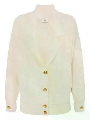 Elisabetta Franchi Textured Knit Cardigan - Neutrals