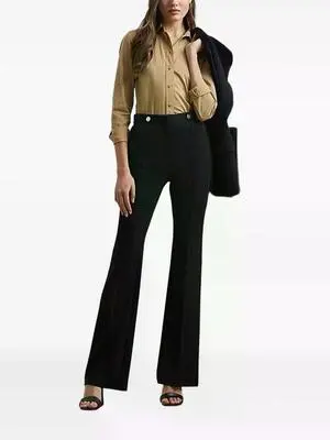 Ralph Lauren Button-detailed Bootcut Trousers
