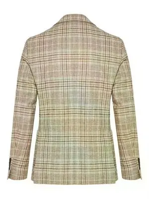 LARDINI Checked Two-button Blazer