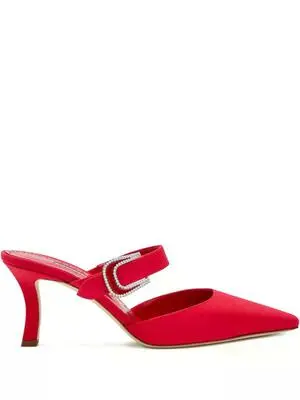 Manolo Blahnik Buckled Mules Clogs For Women