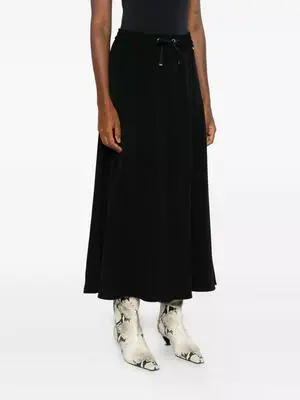 Herno Flared Midi Skirt - Black