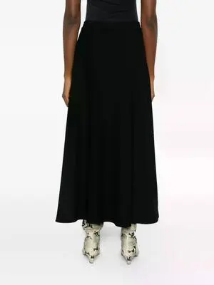 Herno Flared Midi Skirt - Black