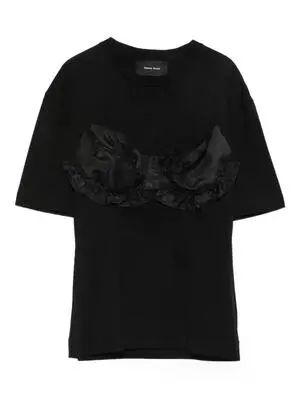Simone Rocha Satin-panel T-shirt