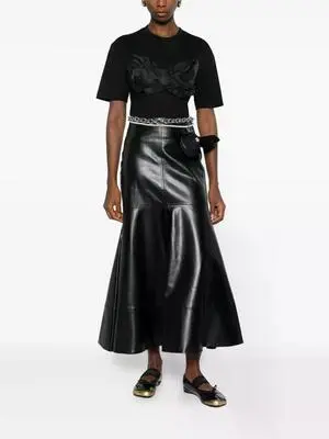 Simone Rocha Satin-panel T-shirt