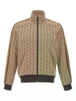 Lacoste Monogram Zip-up Sweatshirt