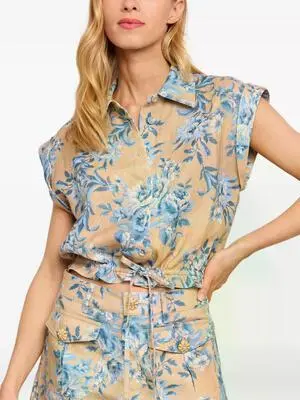 Cara Cara Octavia Floral Print Linen Shirt